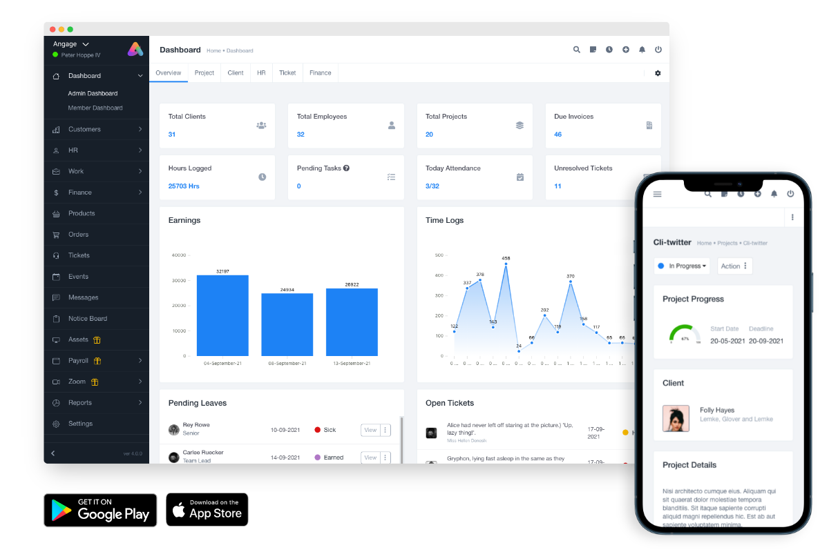 Angage – Powerful Suite of Apps to Run your Entire Business